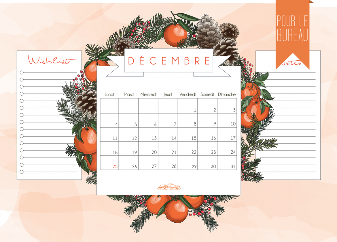Calendrier de Décembre – Milk with mint