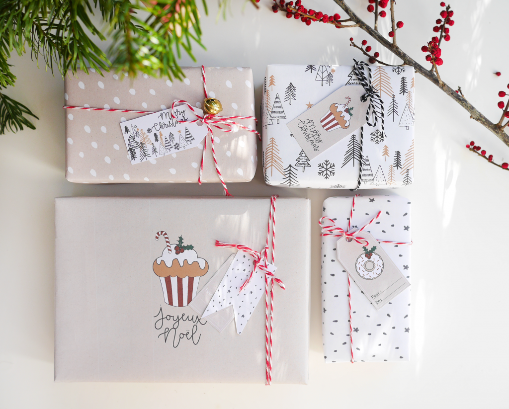 Papiers cadeaux et étiquettes à télécharger – Milk with mint
