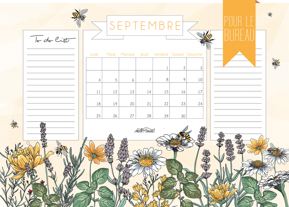 CALENDRIER DE SEPTEMBRE – Milk with mint