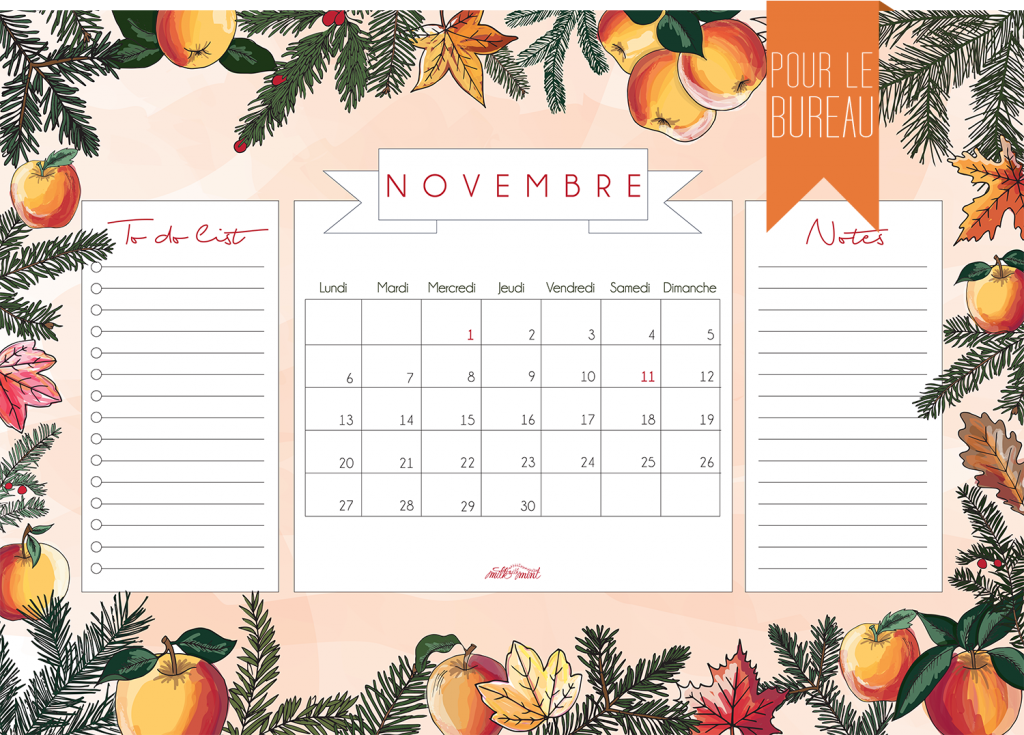 CALENDRIER DE NOVEMBRE – Milk with mint