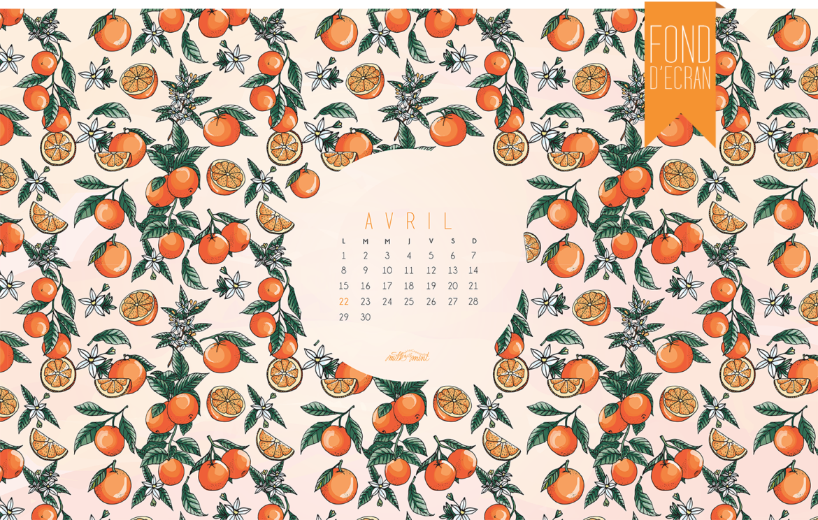 FONDS D’ÉCRAN D’AVRIL 2019 – Milk with mint