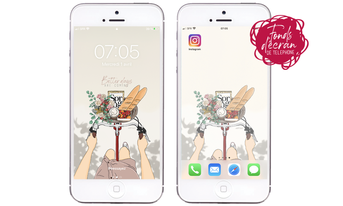 FOND D’ÉCRAN D’AVRIL 2020 – Milk with mint