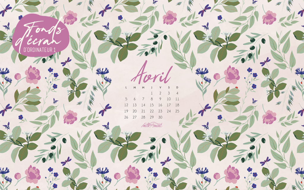 Fond d’écran d’Avril 2021 – Milk with mint