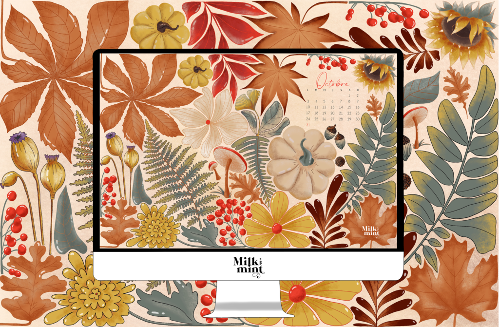 FONDS D’ÉCRAN D’OCTOBRE 22 – Milk with mint